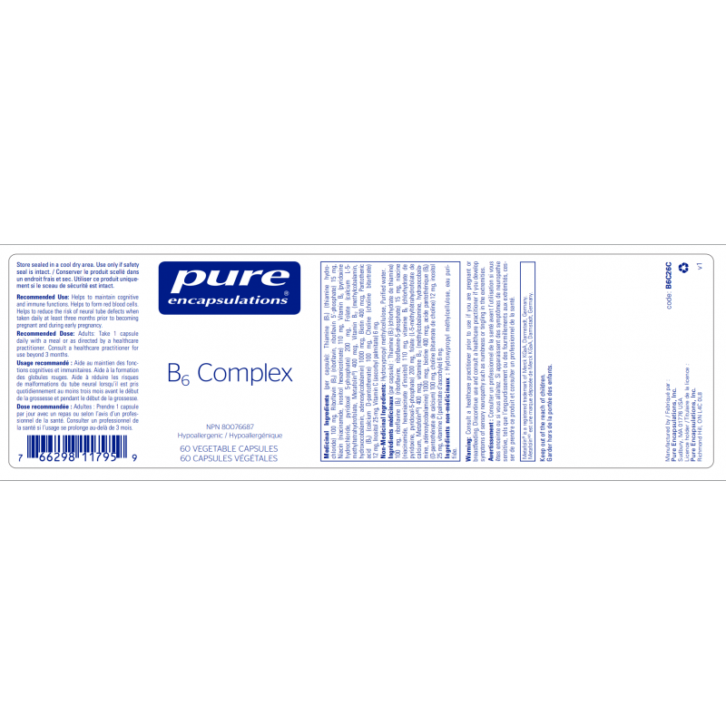 buy our Affordable vitamin B6 Complex for a better health